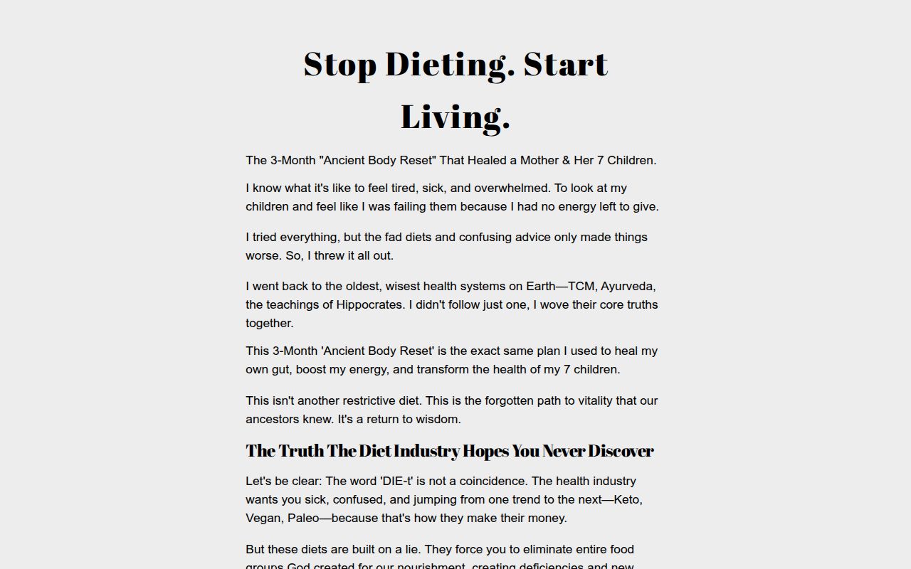 The Gut Reset – 3-Month Detox Program